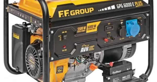 Η/Ζ ΓΕΝΝΗΤΡΙΑ FF-Group GPG 6000Ε "PLUS" (Βενζίνης 420cc / 6.0kVa 220V) με Μίζα
